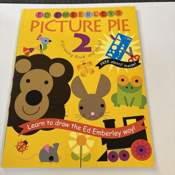 Other | Ed Emberleys Picture Pie 2 Drawing Book And Stencil C34 | Poshmark